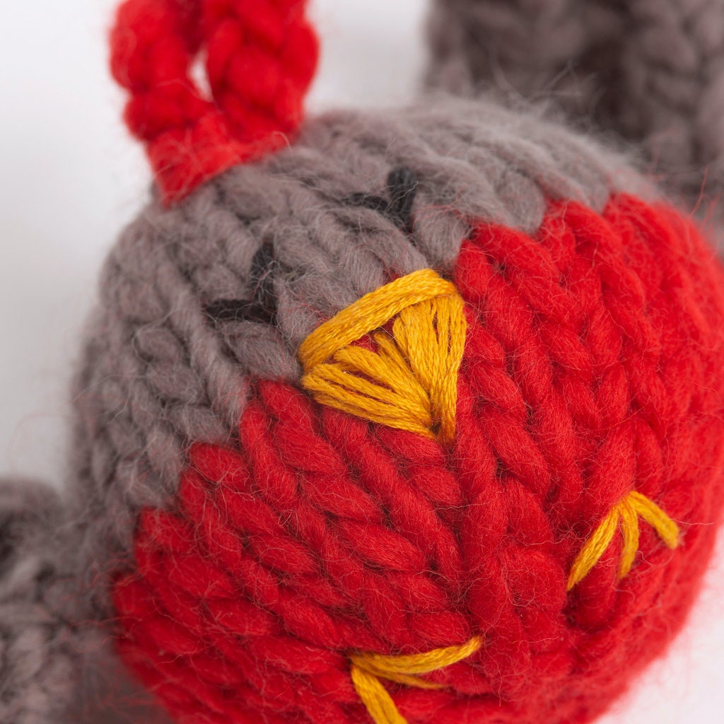 Reindeer and Robin Baubles Knitting Kit. Christmas Knitting - Etsy UK