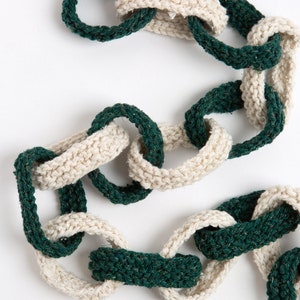 Christmas Tree Garland and Paper Chain Knitting Kit | Beginner Easy ...