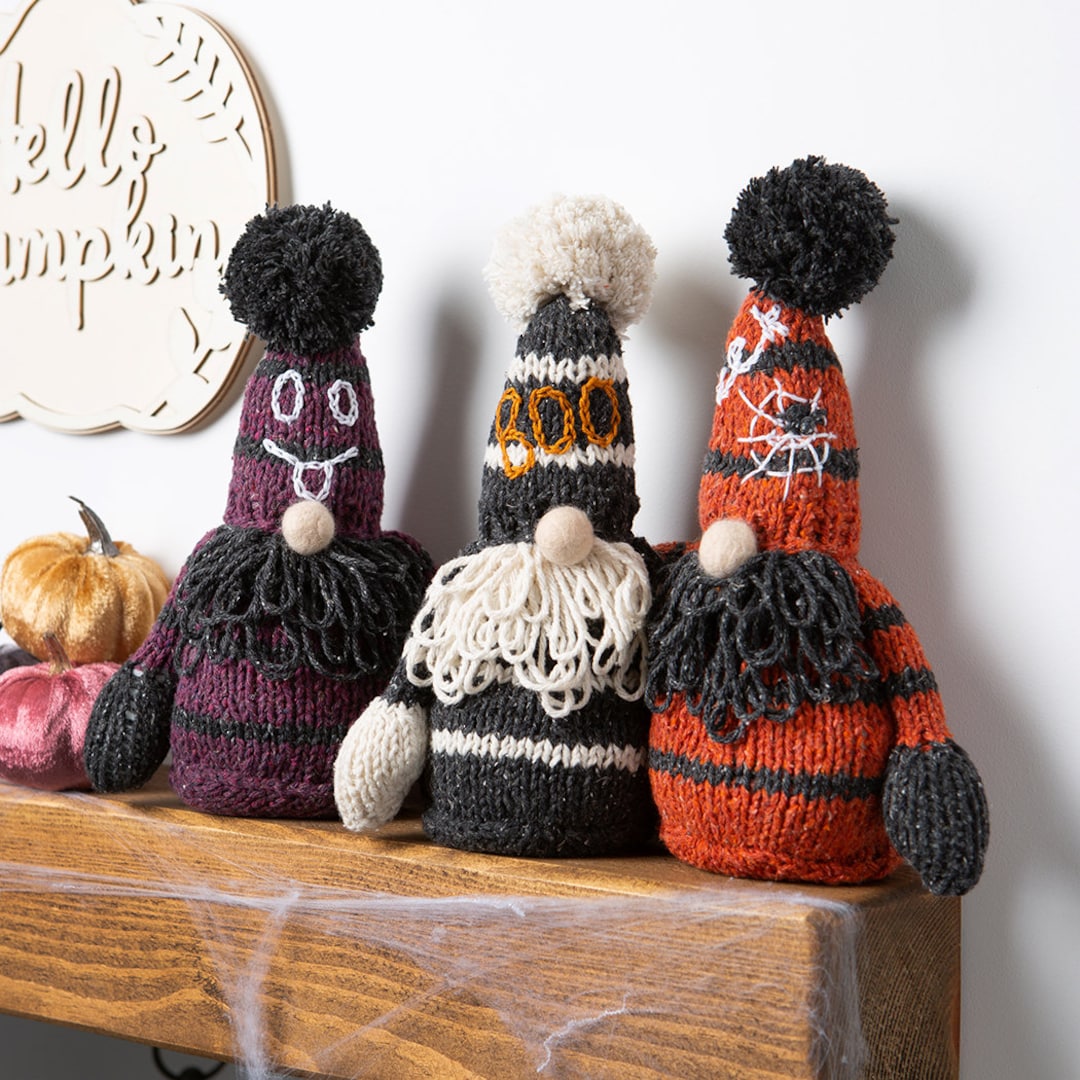 Halloween Decorations Gonk Knitting Kit | Easy Knit Pattern | Aran Yarn ...