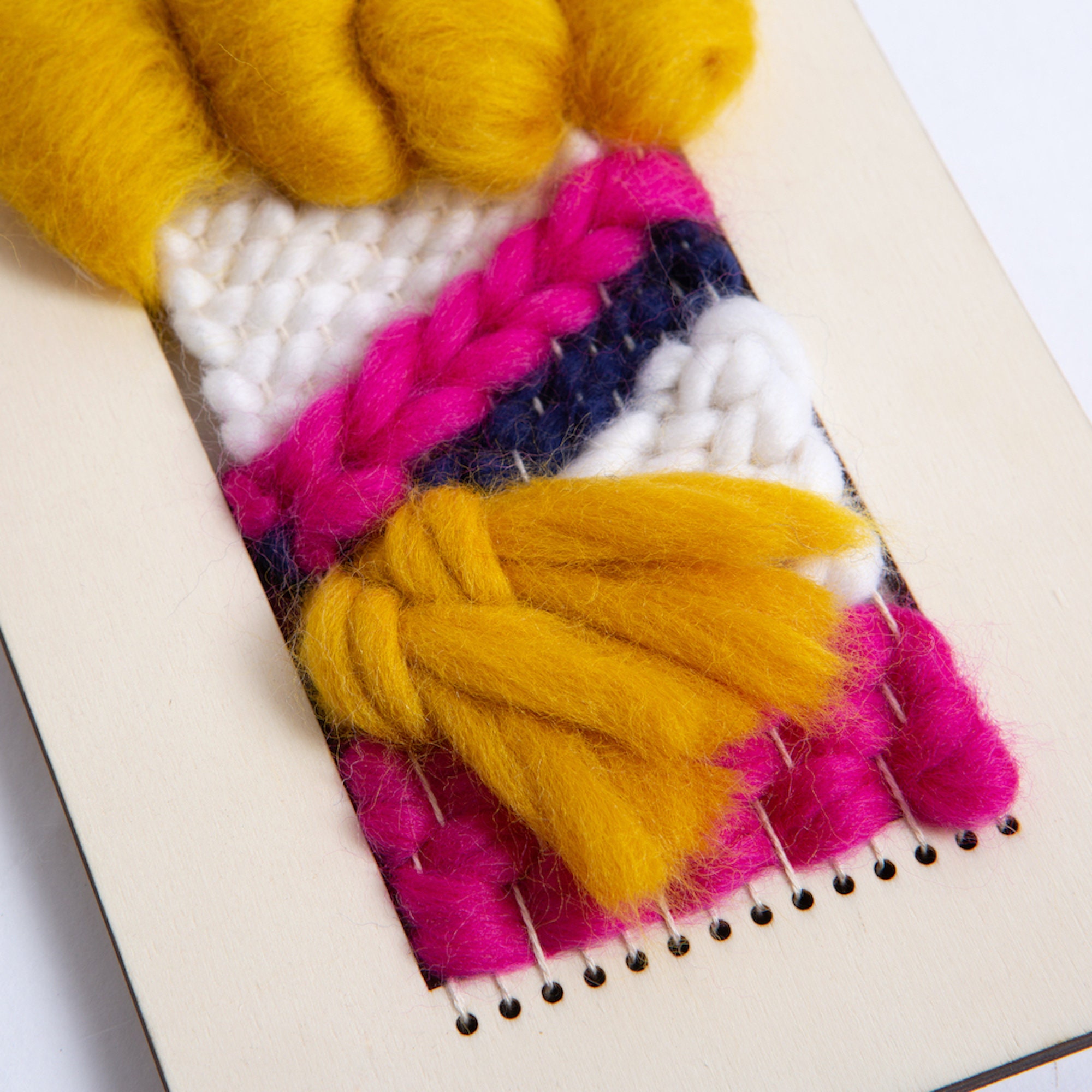 Weaving Loom Kit. Beginners Small Lap Loom Set. Learn to Frame Weave. 3 ...