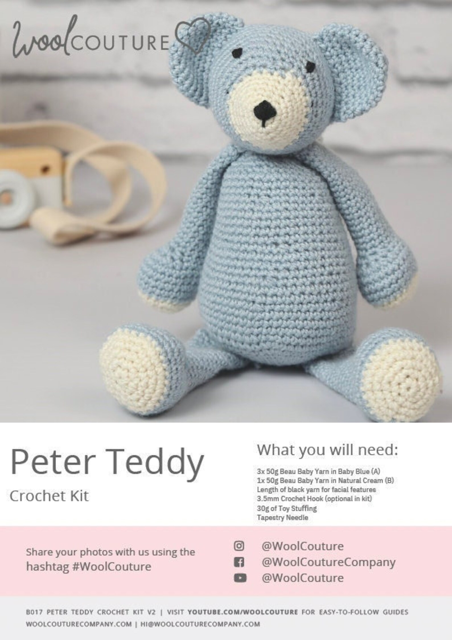 Peter the Bear Crochet PDF Pattern. Beautiful Amigurumi - Etsy