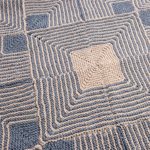 Blanket Knitting Kit. Geometric Blanket Knitting Kit. Intermediate ...