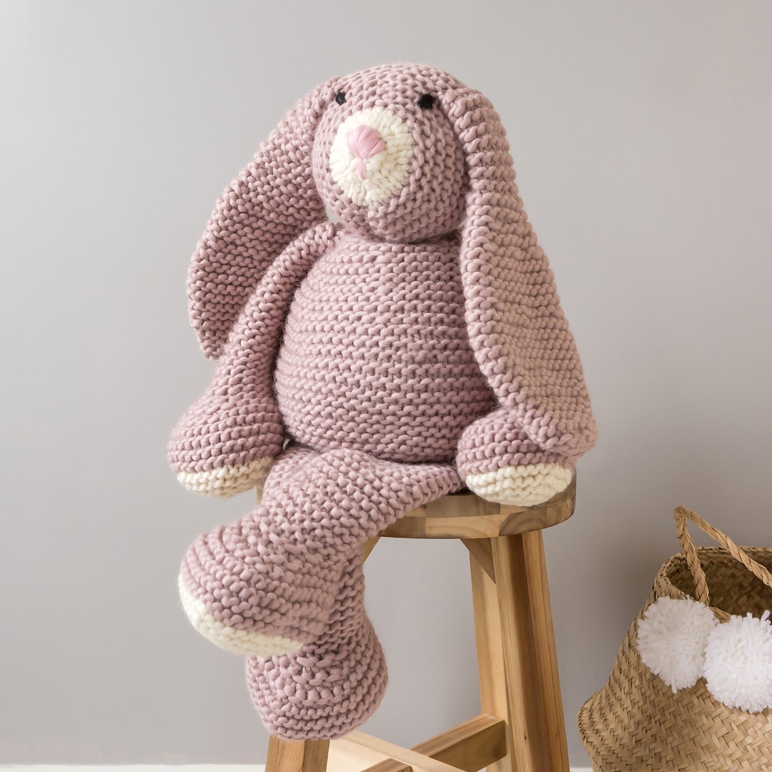 Bunny Knitting Kit. Giant Oversized Amigurumi Bunny. Knitting Pattern ...