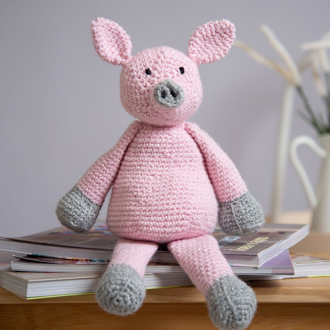 Noah the Piglet Crochet Kit. Easy Amigurumi Kit. Easy Crochet Kit to ...