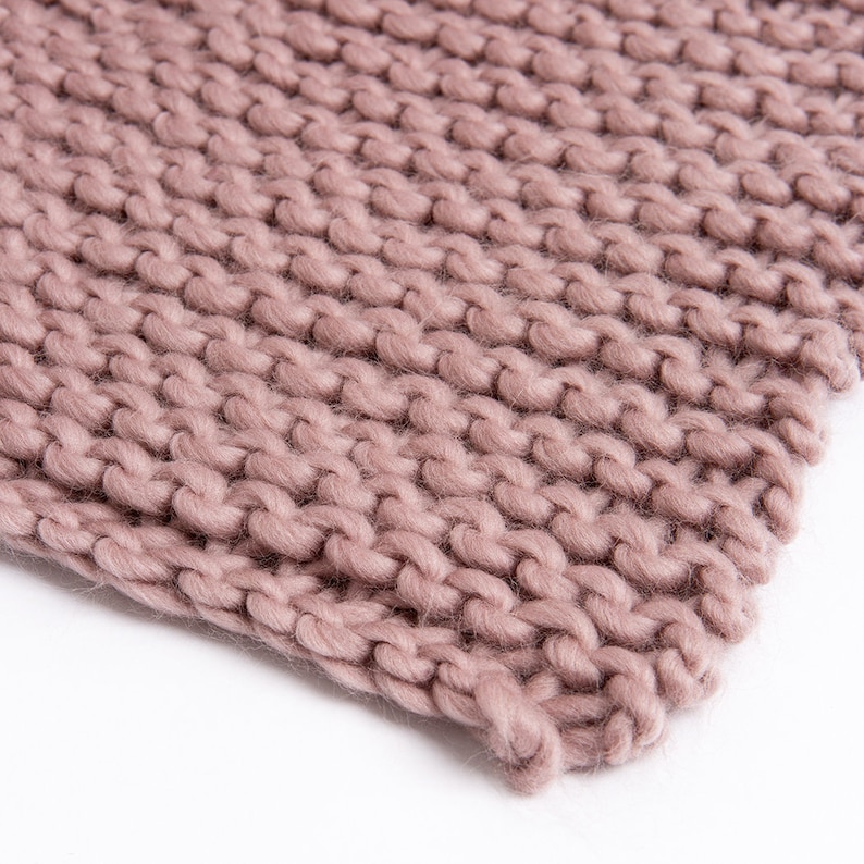 Nyssa Blanket Knitting Kit. Chunky Throw Knit Kit. Beginners Knitting ...