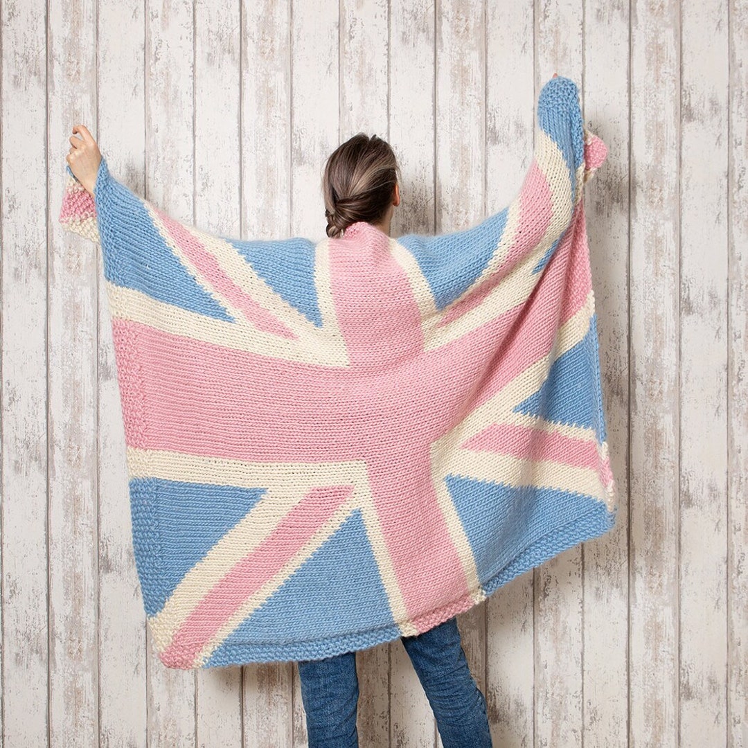 Union Jack Blanket Knitting Kit | Intermediate Throw | British Flag ...