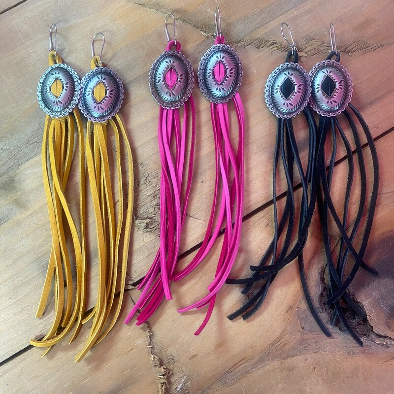 Concho Earrings - Etsy