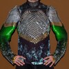 Chainmail & Scale Mail Top With Shoulder Armor Costume - Etsy