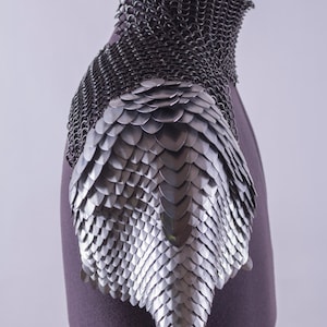 Made to Order: Scale Mail Shoulder Armor Pauldrons With Chainmail ...
