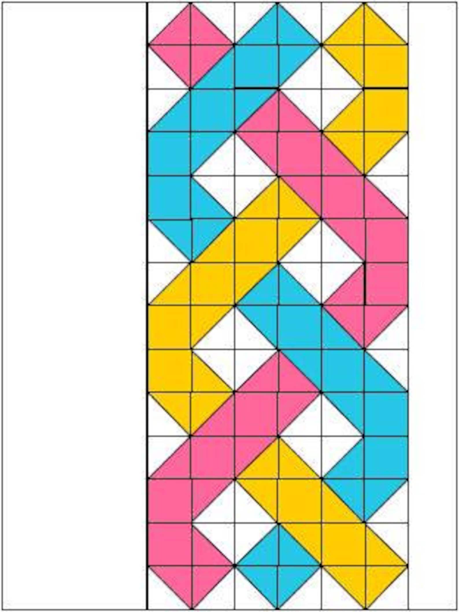 Three Fold - Quilt Pattern - Throw Size Quilt - Etsy