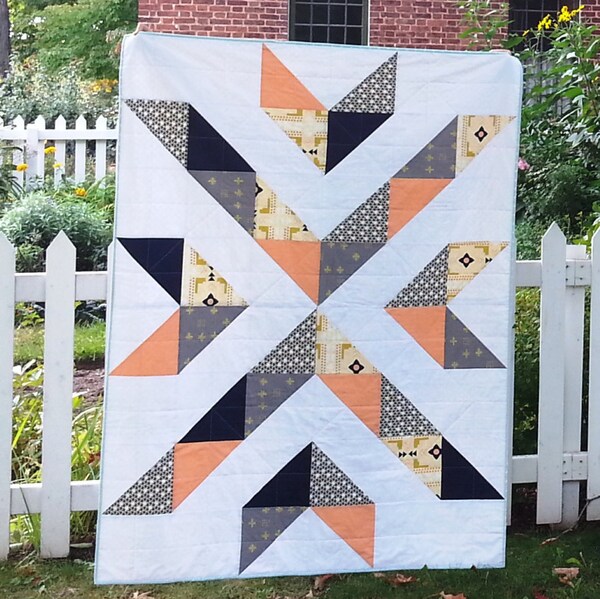 Flight Plan Quilt Pattern Modern Triangle Quilt Pattern - Etsy Canada