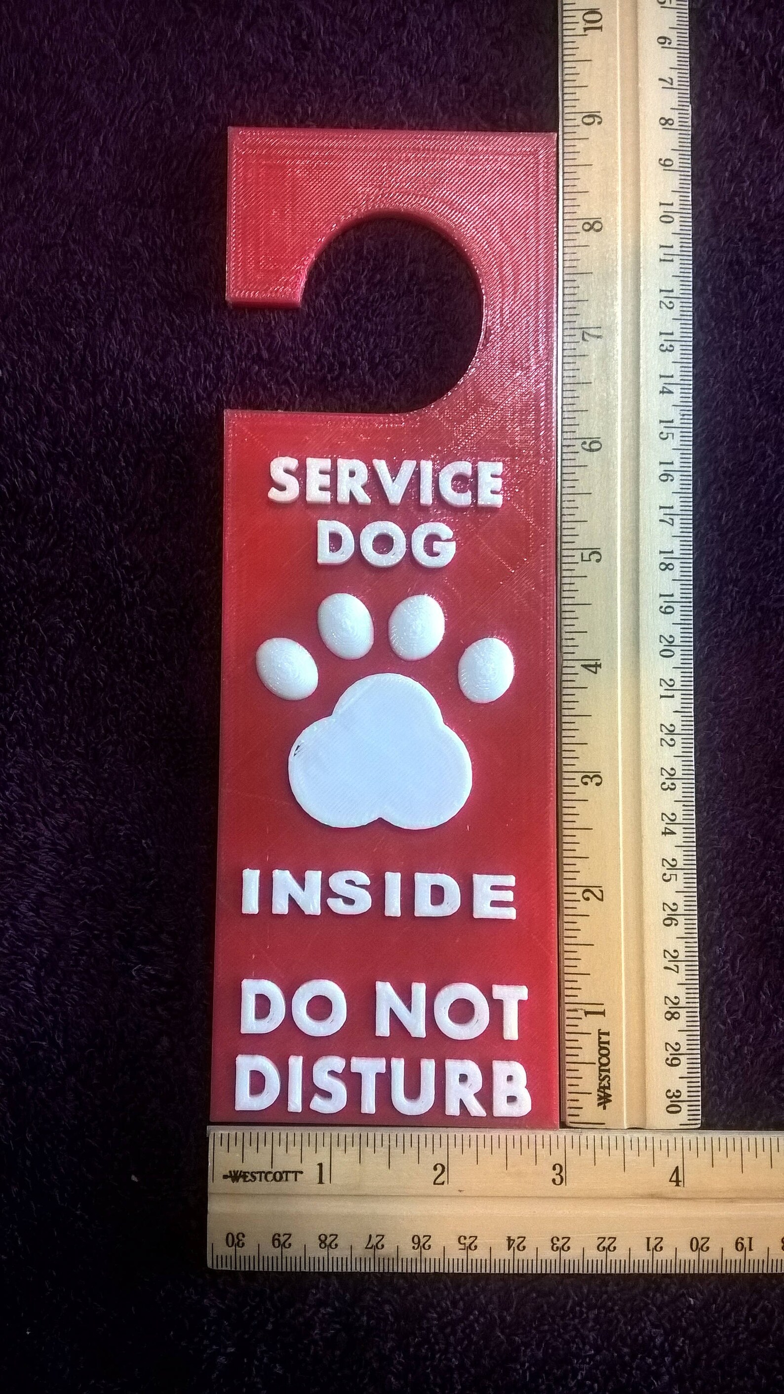 Service Dog Inside Door Hanger - Etsy
