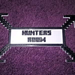 Minecraft Inspired MC Custom Nameplate - Etsy