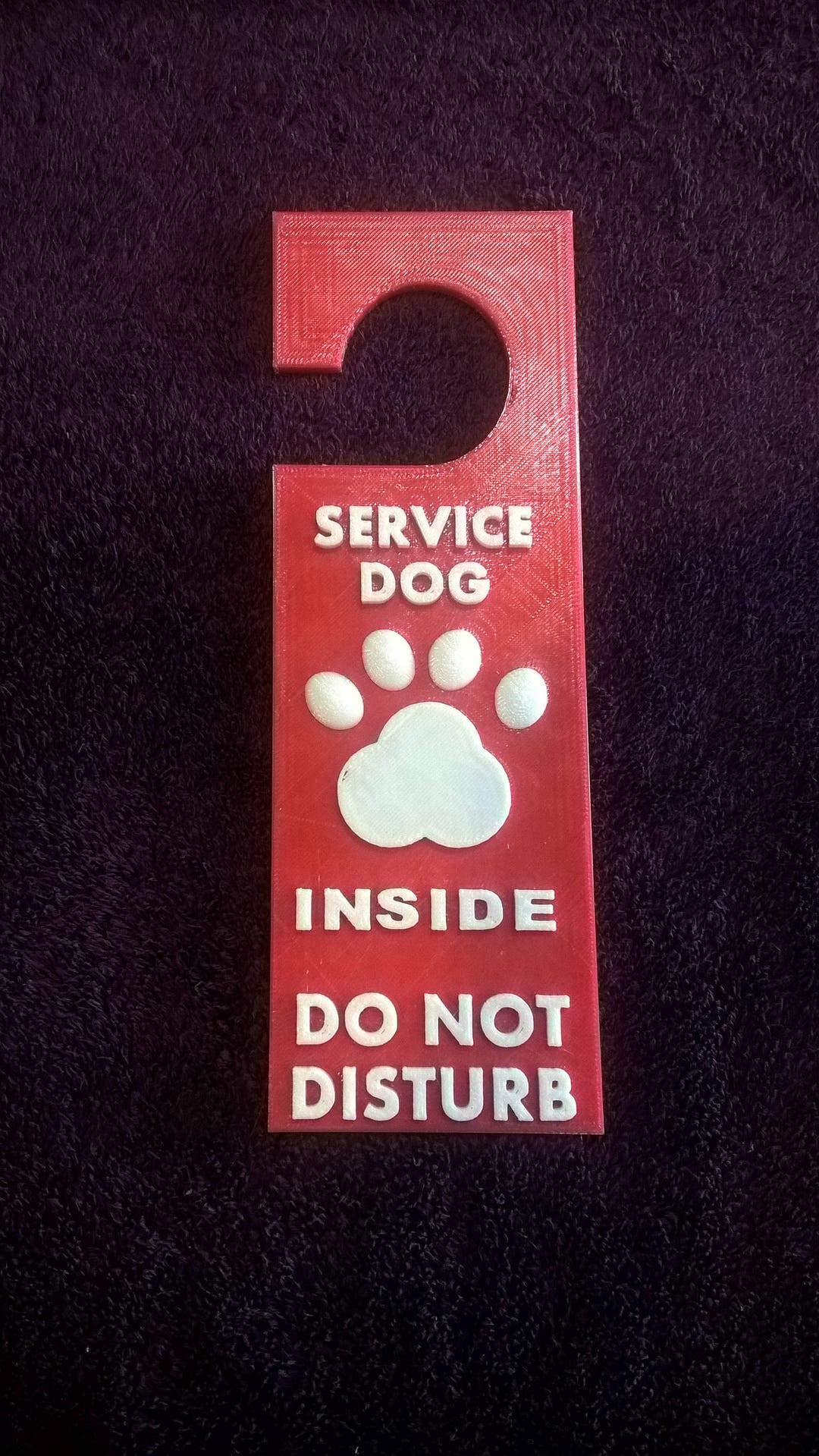 Service Dog Inside Door Hanger - Etsy