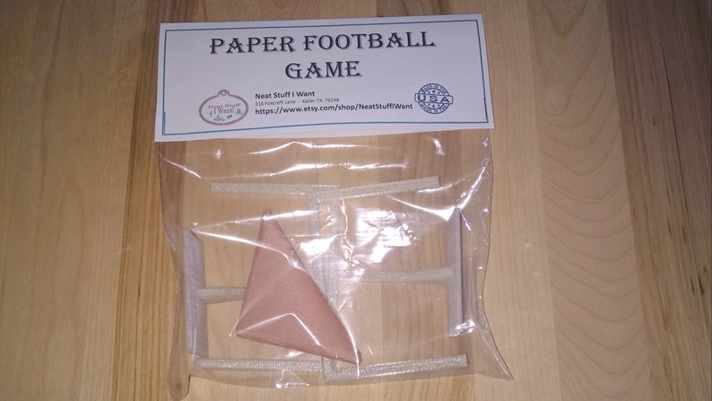 Paper Football Game - Etsy