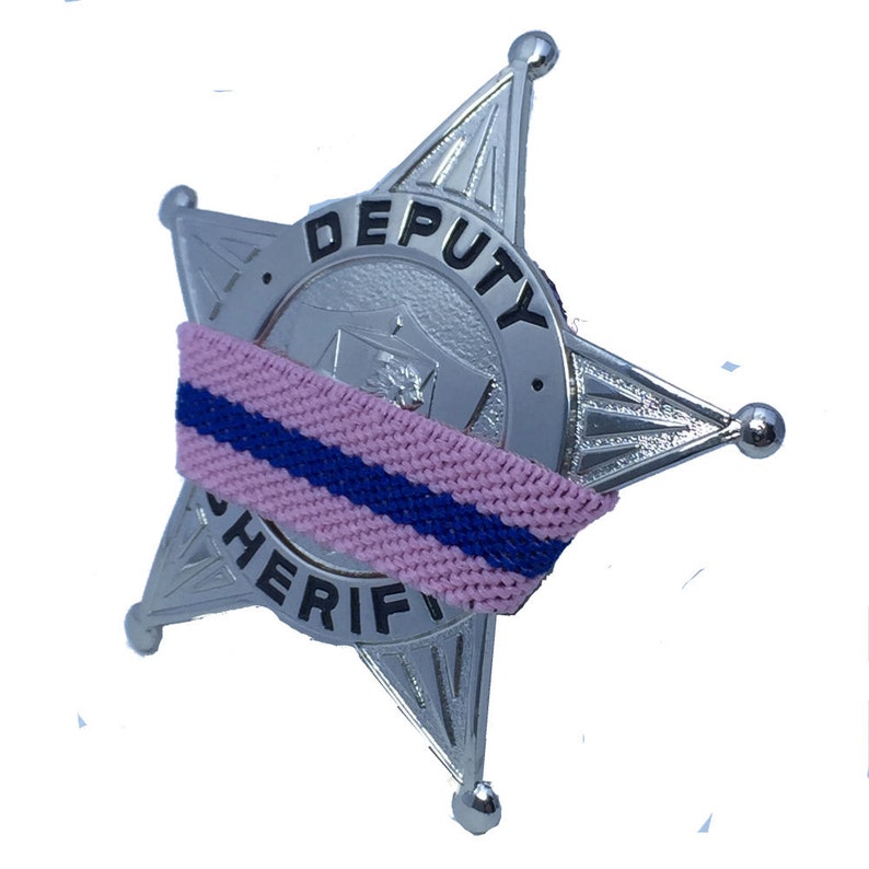 Pink Thin Blue Line Cancer Awareness Mourning Bands - Etsy