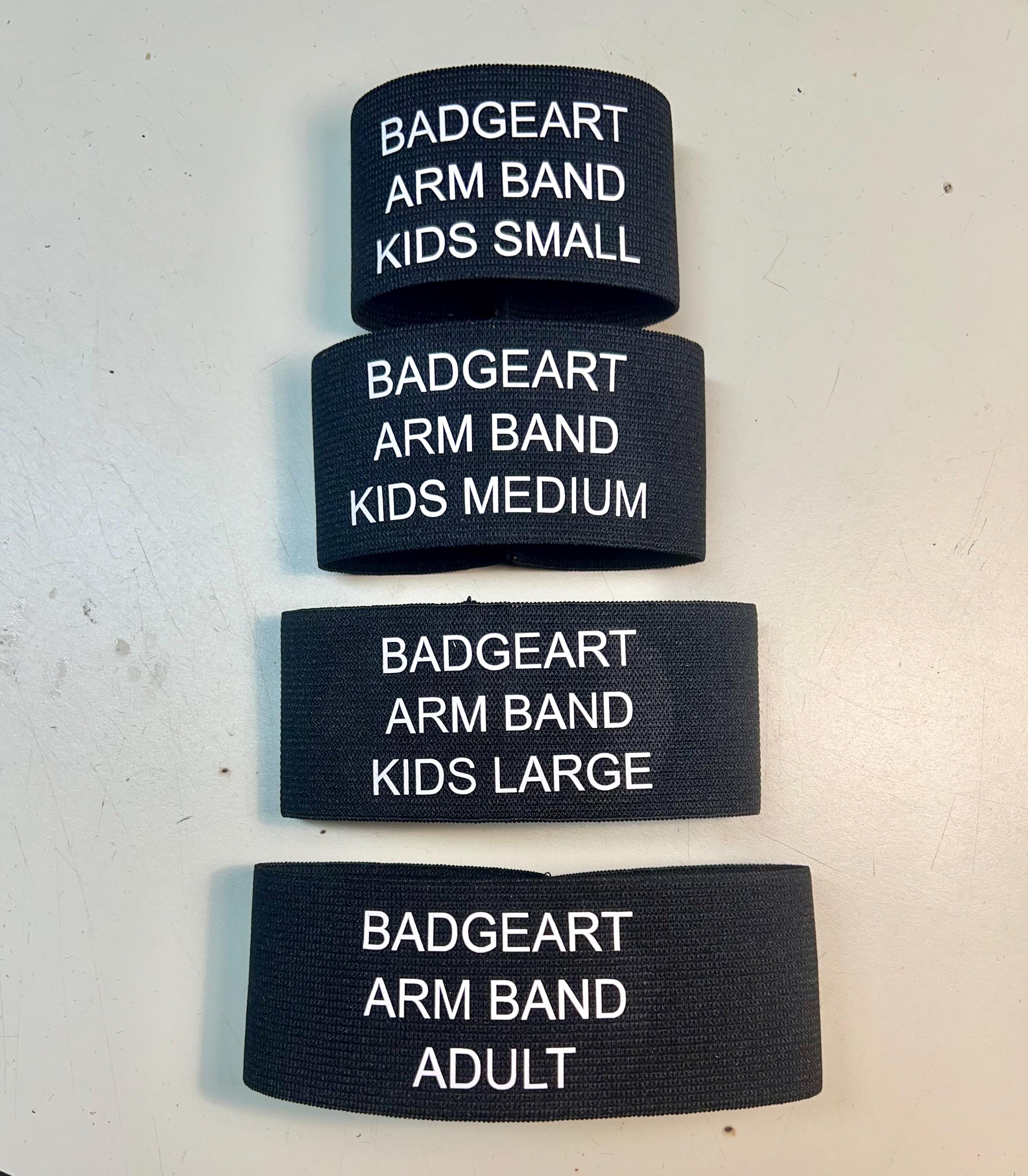 6 Personalized Black Arm Sport or Mourning Band Brassard for Adults and ...
