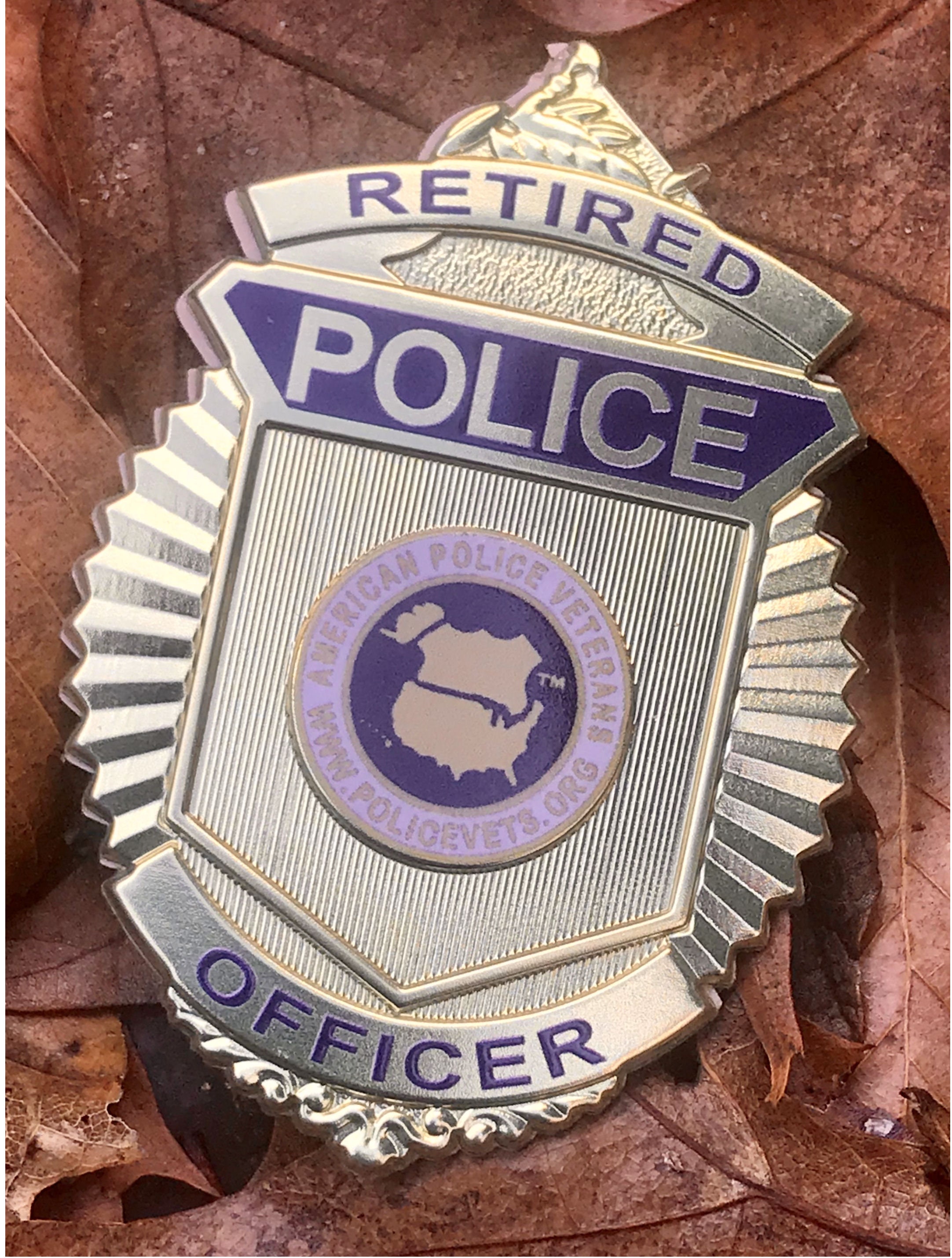 Flexbadge Retired Police Officer Badge with American Police | Etsy