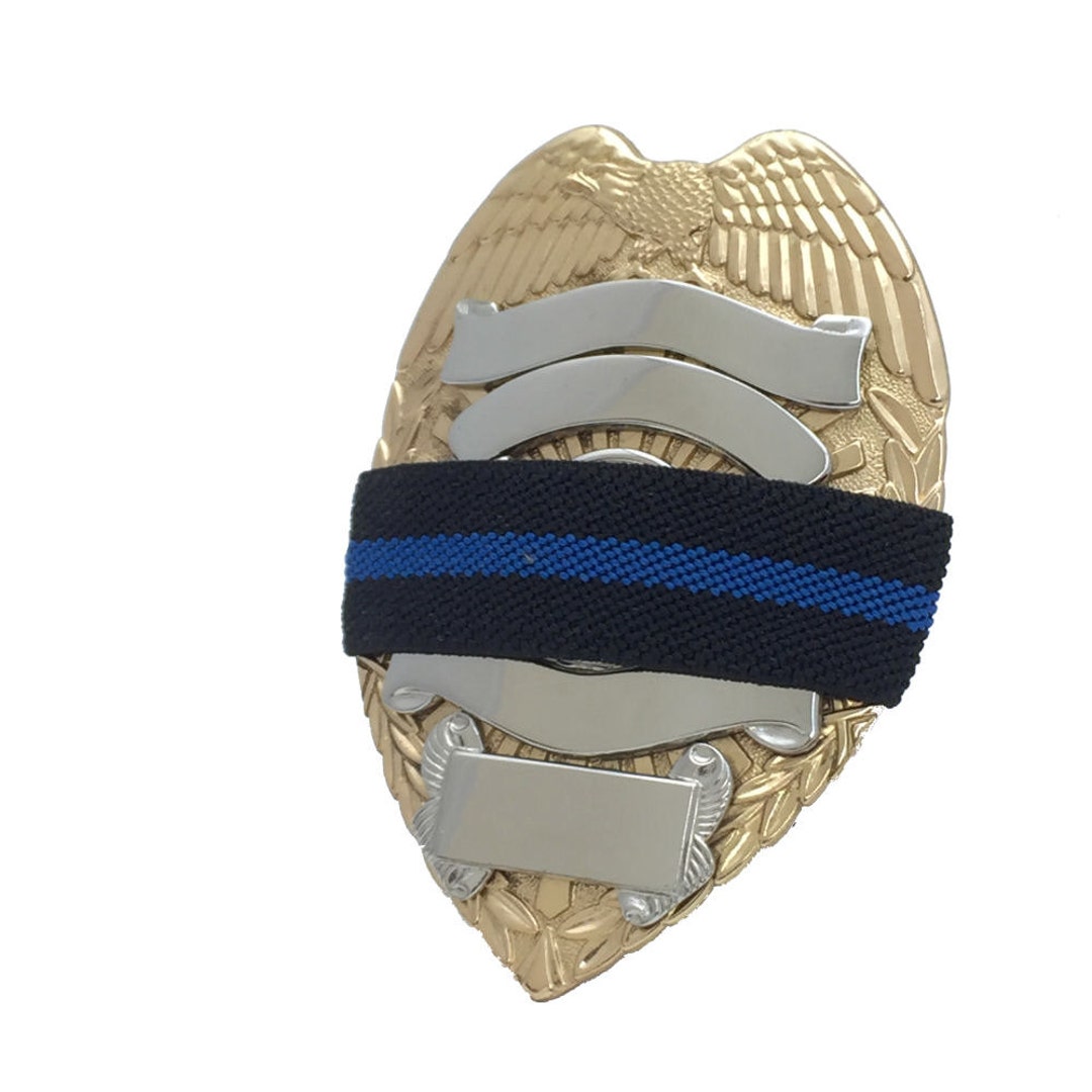 Thin Blue Line Mourning Bands Reverse to Black 3/4" Dozen (12 Bands ...