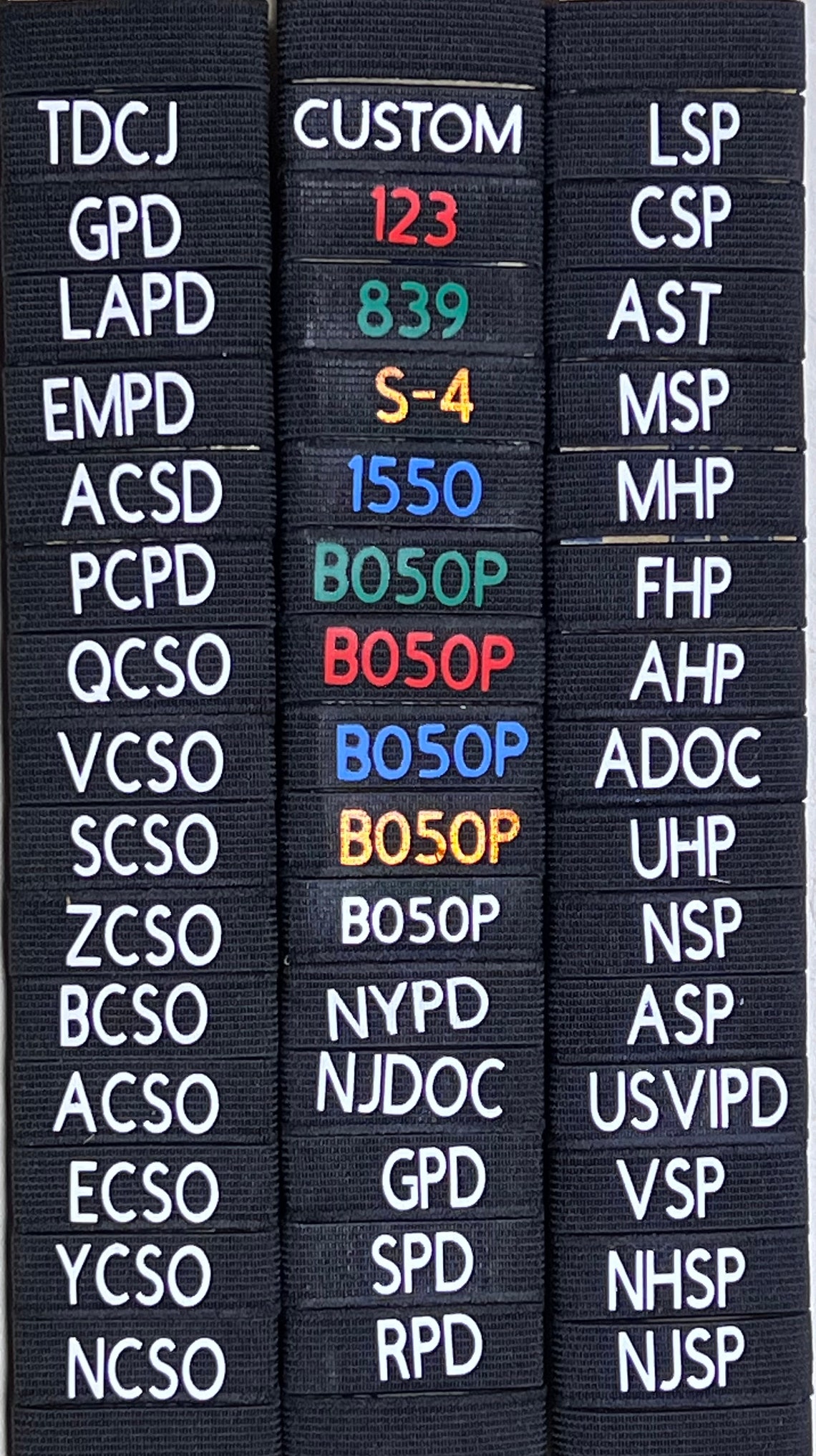 Custom Printed 10 Mourning Bands B050P - Etsy