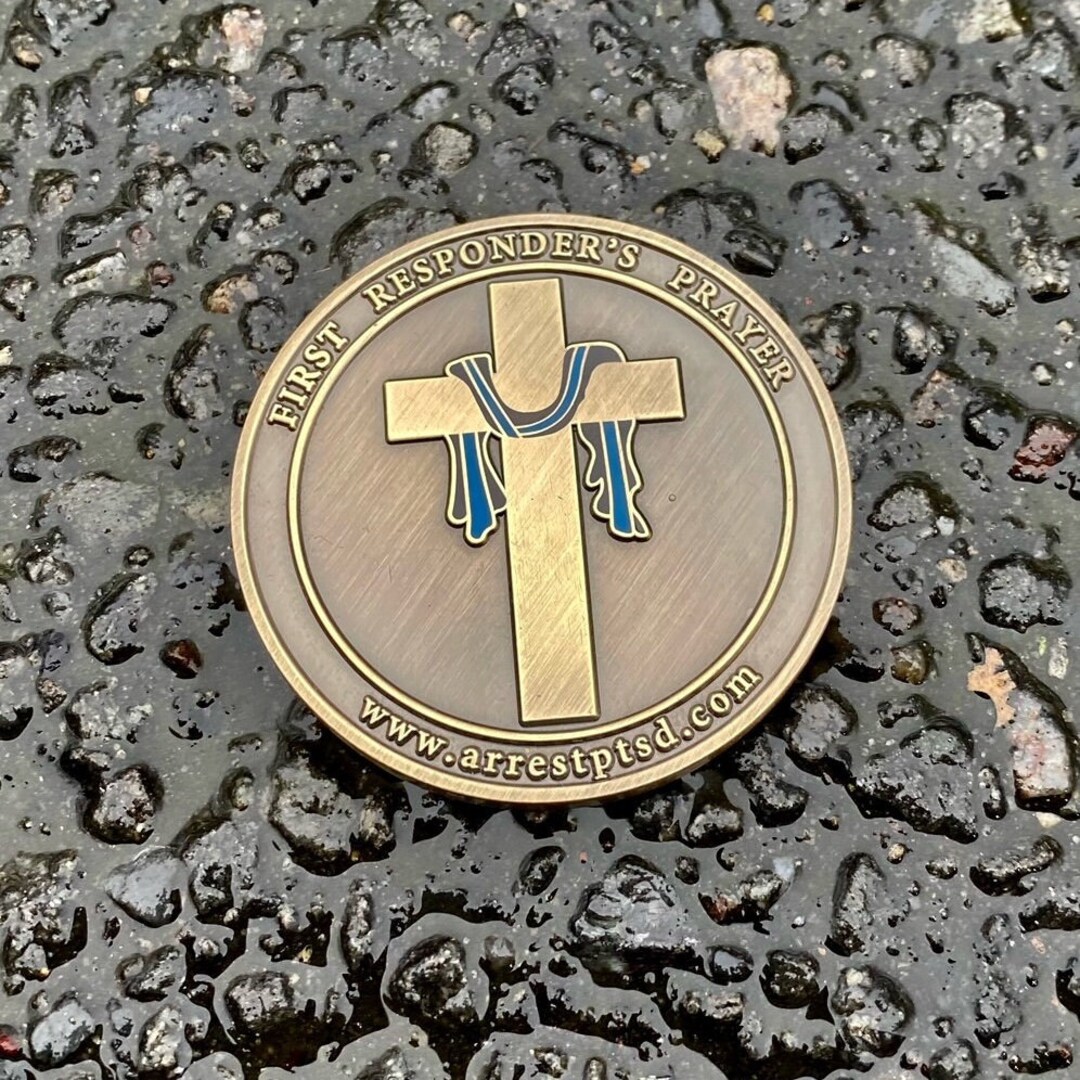 First Responder's Prayer Challenge Coin - Etsy