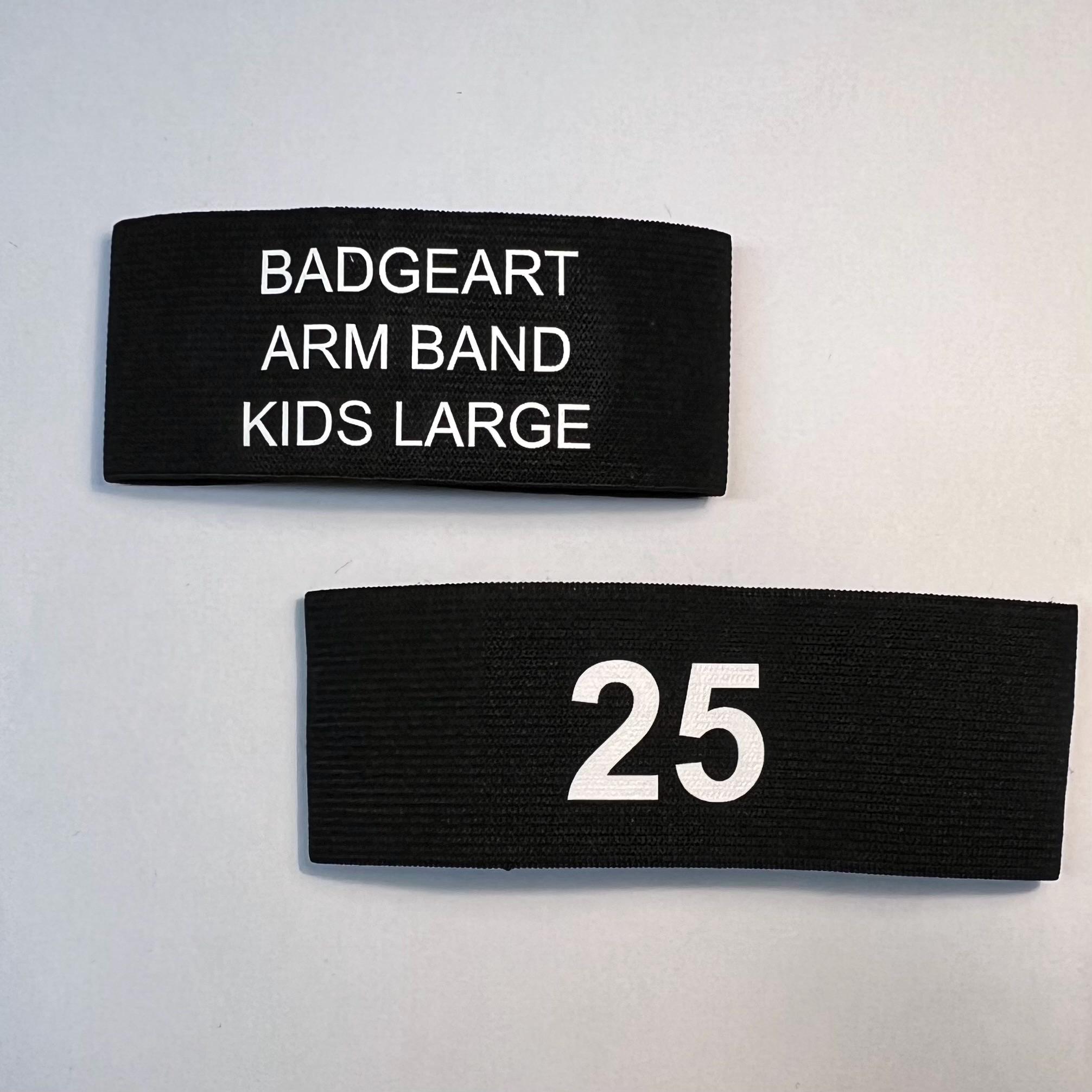 6 Personalized Black Arm Sport or Mourning Band Brassard for Adults and ...