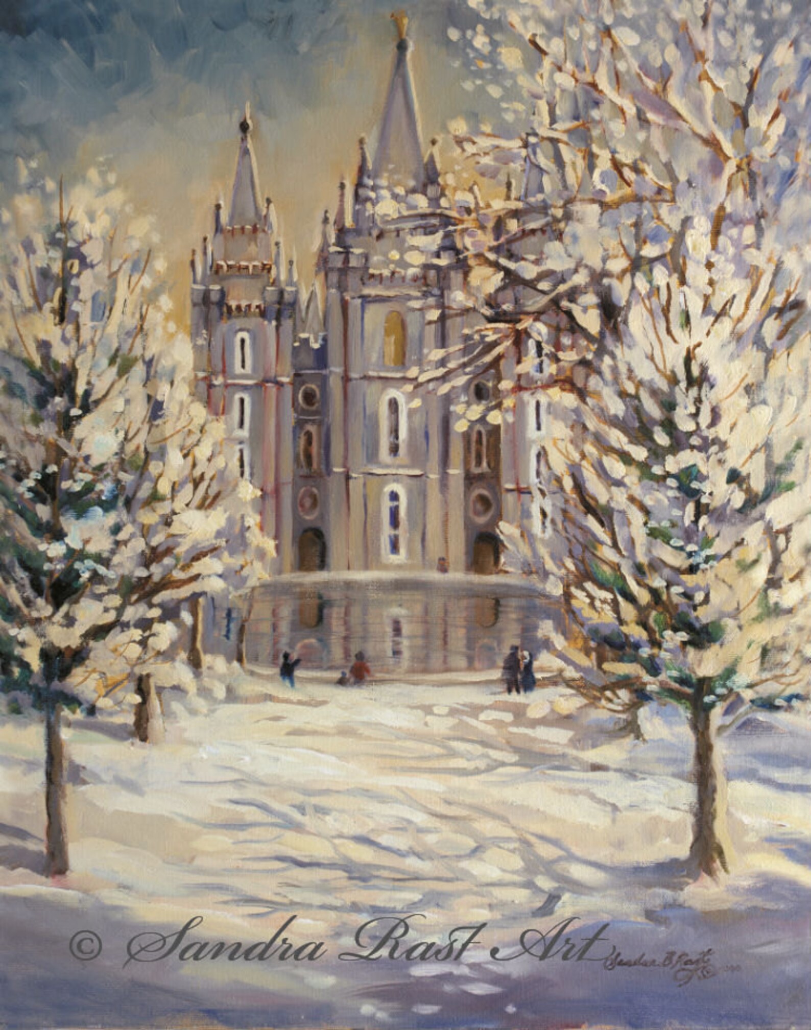 Snowy Temple - Etsy