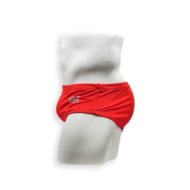 Mens Swimsuit Vintage Cut Swim Brief in Red for Swimming Aesthetic ...