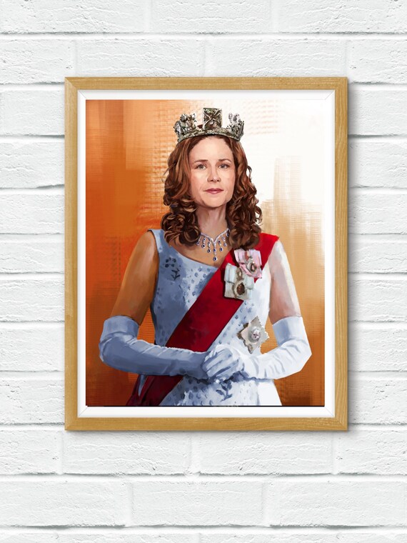 Pam Beesley the Office Royal Portrait the Office Poster | Etsy