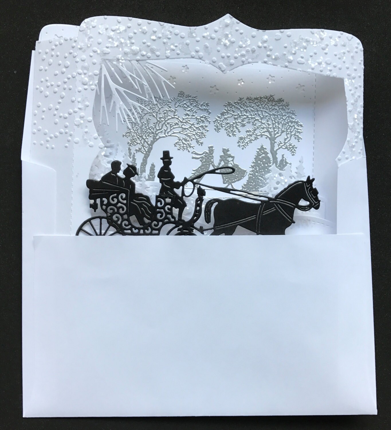 Unique 3D Vintage Horse and Carriage Box Card Hand Made - Etsy