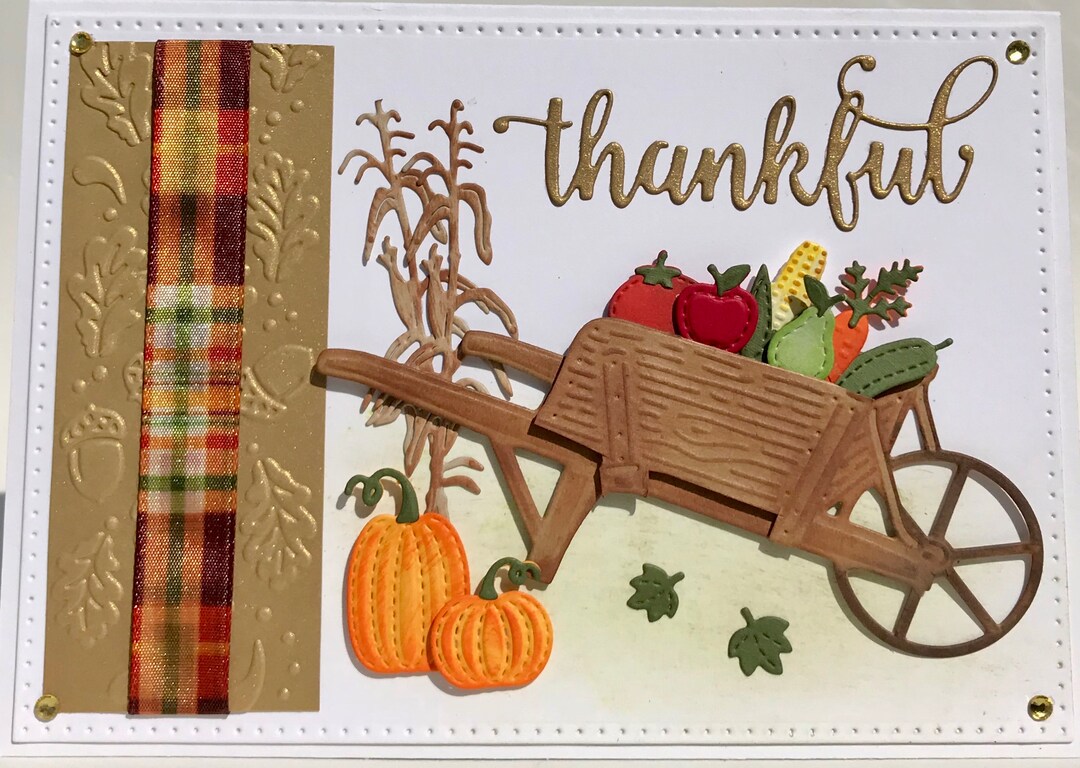 Handmade 3D Thanksgiving Card Unique Hand Made All Occasion - Etsy Denmark