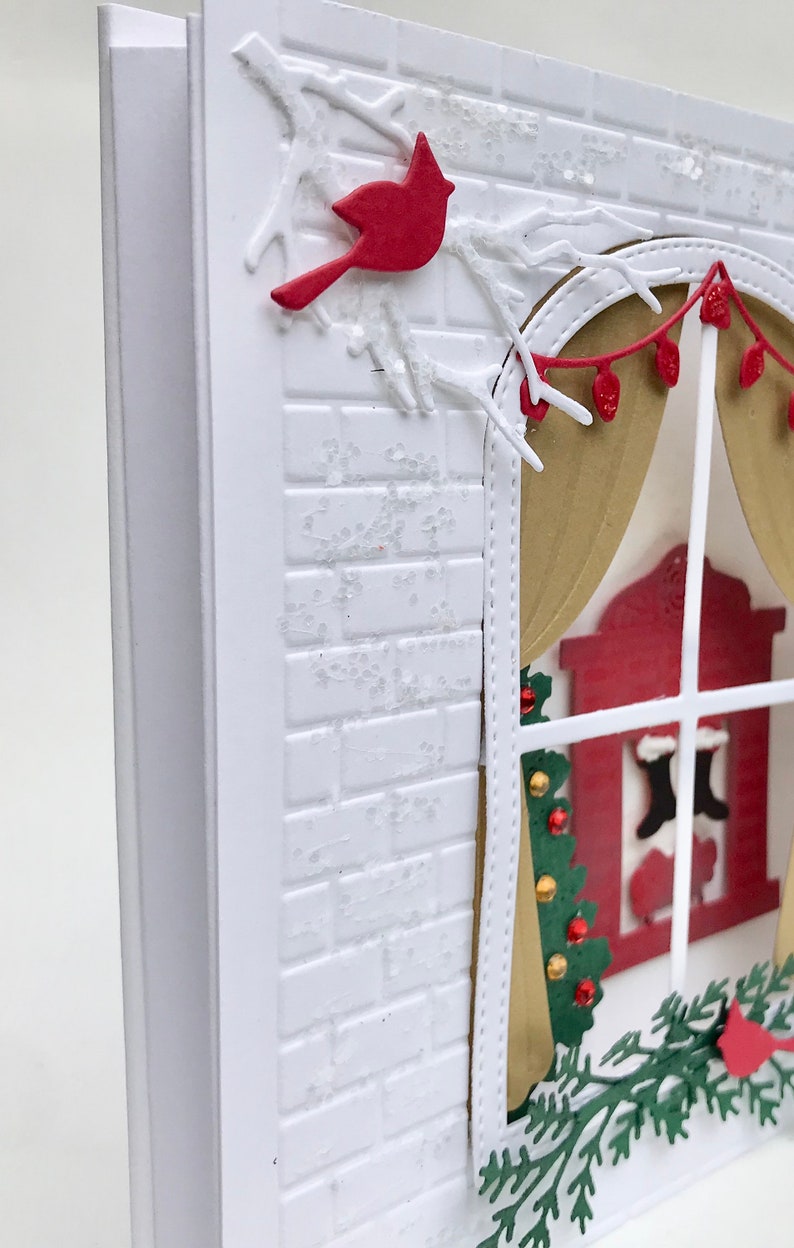 3D Christmas Card 3D Window Scene & Fireplace Christmas - Etsy Canada