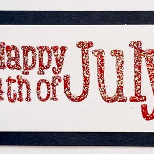 Independence Day Handmade Card, 4th of July Hand Made Card, Patriotic ...