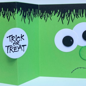3D Frankenstein Halloween Card: Handmade Halloween Birthday Card - Etsy