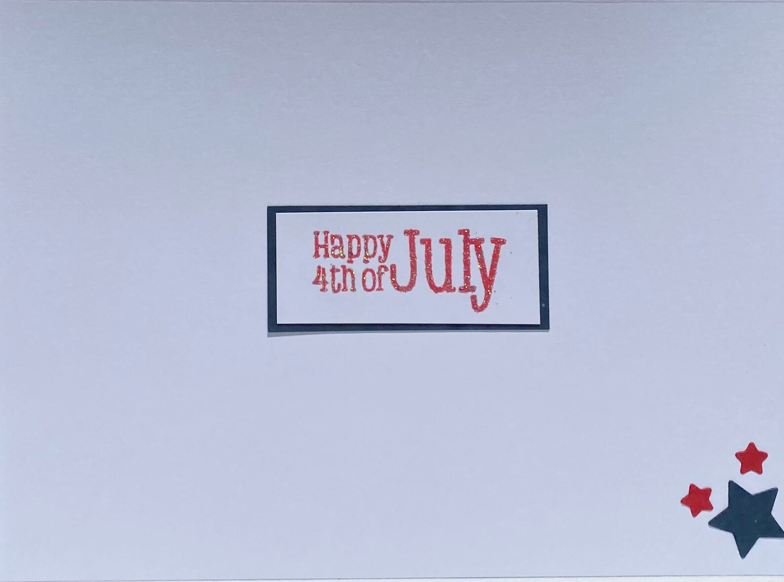 Handmade Patriotic Flag Card: 4th of July, Memorial Day, Veterans Day ...