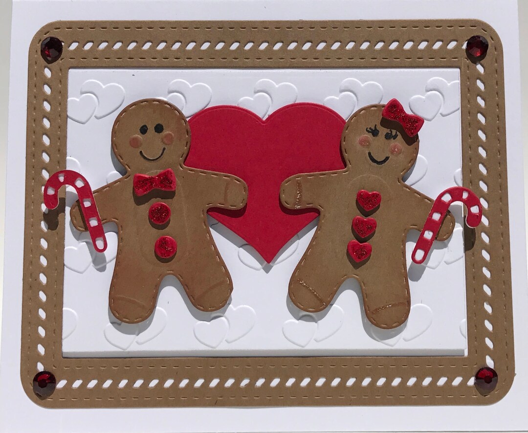 Unique 3D Gingerbread Card, Hand Made Christmas Card, Gingerbread ...