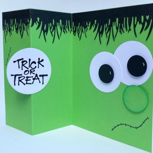 3D Frankenstein Halloween Card: Handmade Halloween Birthday Card - Etsy