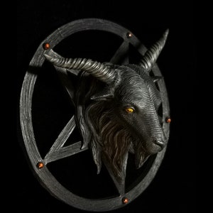 Sigil of Baphomet - Goat Head Pentagram Wall Sculpture - Etsy