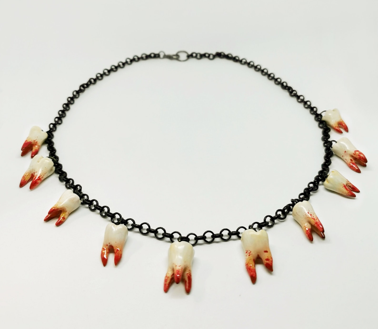Bloody Human Teeth Chain Necklace - Etsy UK