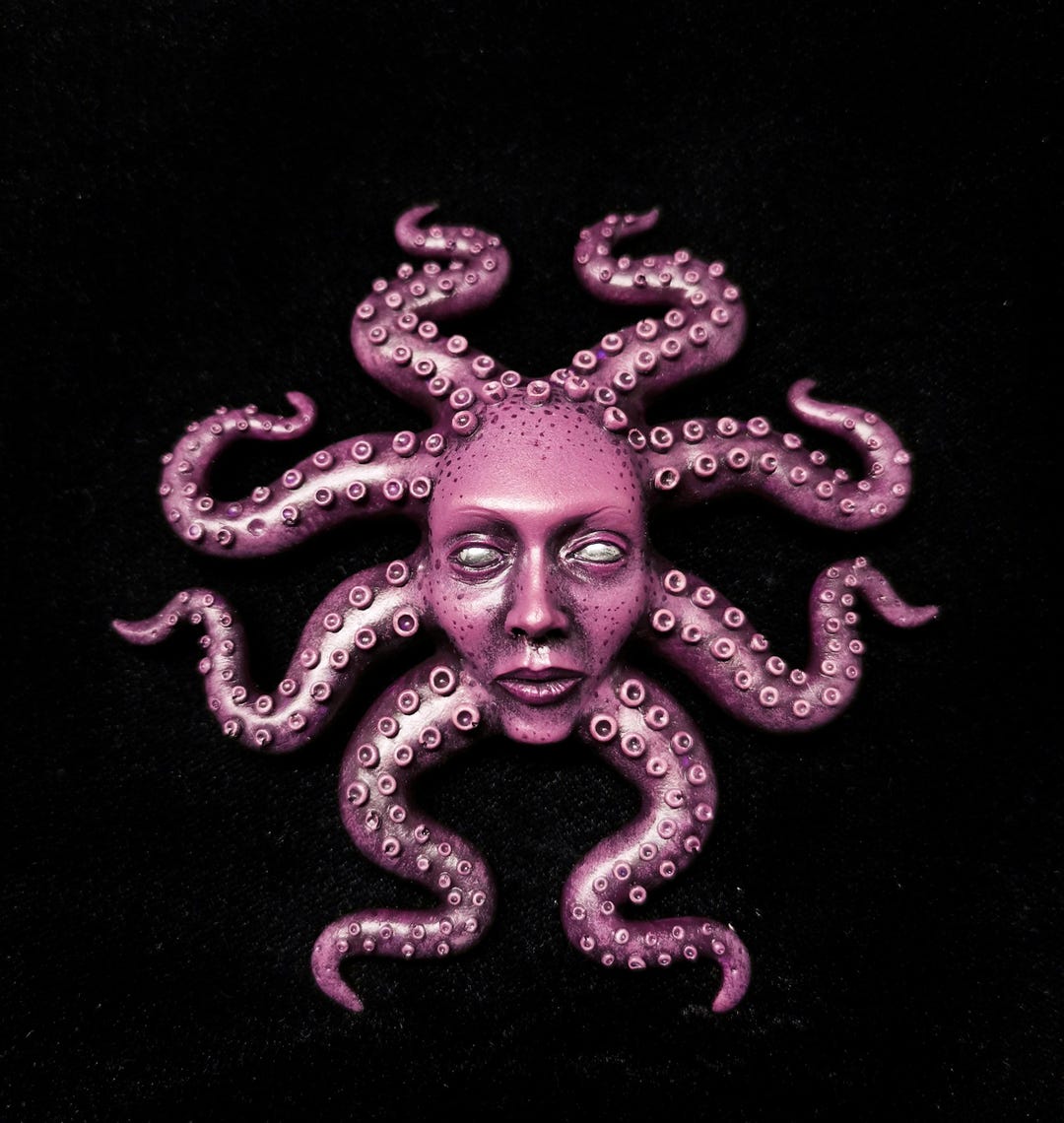 Cecaelia - Octopus Woman Sculpture. Wall Hanging/magnet - Etsy