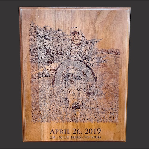 Personalized Laser Engraved Hunting Photo Onto Plaque hunting | Etsy