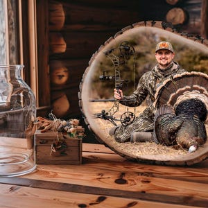 Hunting Decor Wood Slice Art Personalized Hunting Gifts Hunting ...