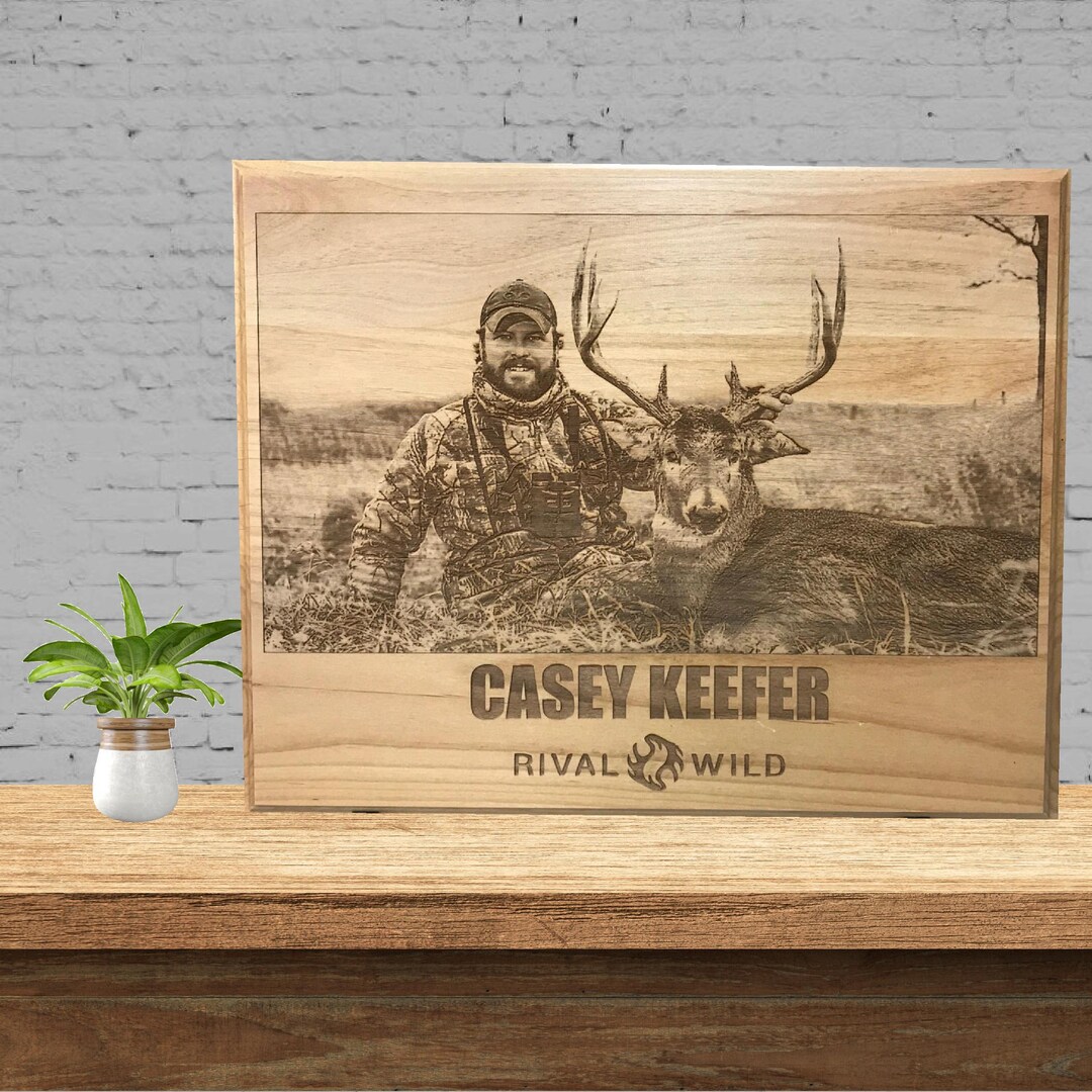 Personalized Laser Engraved Hunting Photo Onto Plaque *hunting Pictures ...