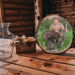 Hunting Decor Wood Slice Art Personalized Hunting Gifts Hunting ...