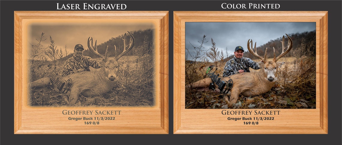 Personalized Laser Engraved Hunting Photo Onto Plaque hunting - Etsy