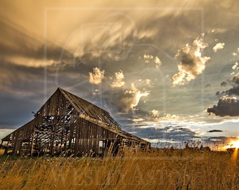 Mapleton Rustic Barn, Sunset Photography, Digital Download, Landscape ...