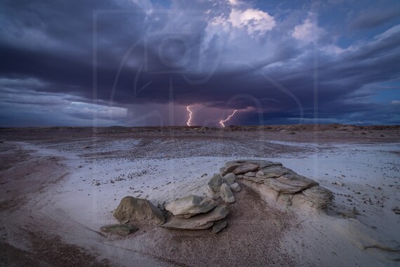 Desert Lightning Storm