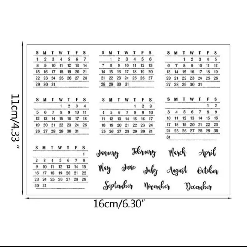 Calendar Stamp - Etsy