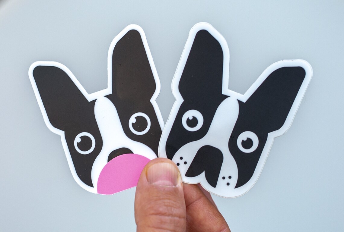 Boston Terrier 3" Sticker Pack (black) - Etsy