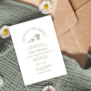 She's off the Market Bridal Shower Invitation, Farmers Market Bridal ...
